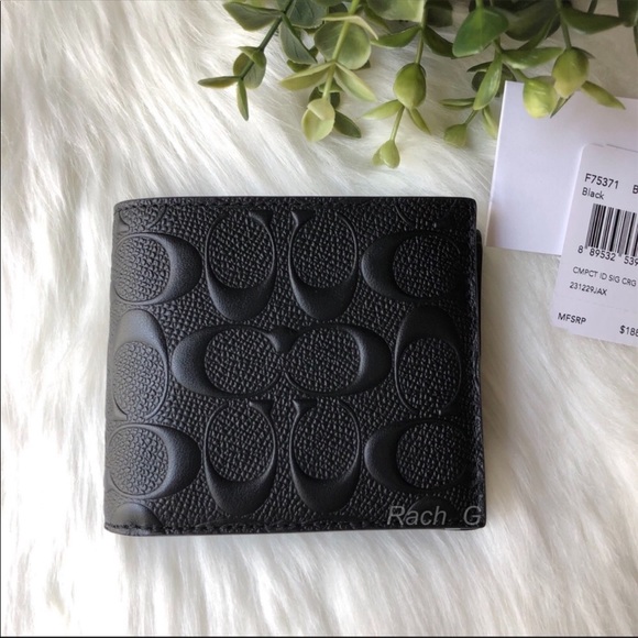 Coach | Bags | Coach Compact Id Signature Wallet | Poshmark